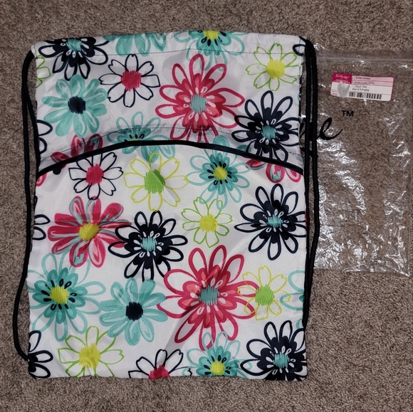 thirty-one | Bags | New Thirtyone Cinch Sak Loopsy Daisy Floral Flower ...